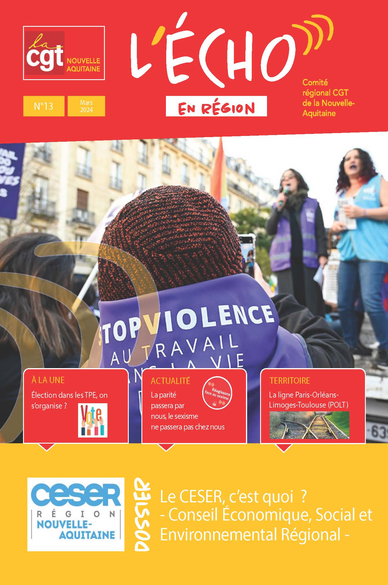 L'Echo en région - mars 2024 - CGT Nouvelle Aquitaine