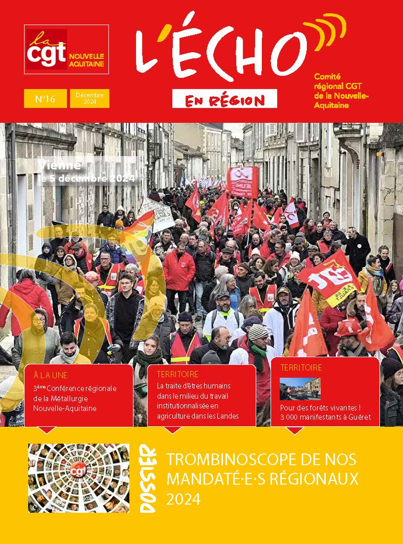 L'Echo en région - Décembre 2024 - CGT Nouvelle Aquitaine